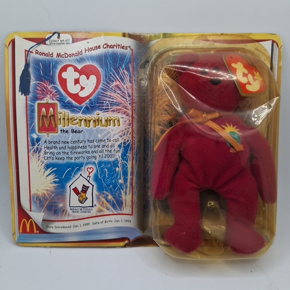 Ty | Toys | Ty Mcdonalds Millennium The Bear Beanie Baby | Poshmark